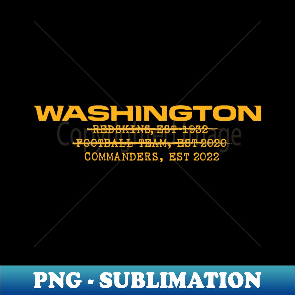 Washington Commanders - PNG Transparent Sublimation File - C | Inspire ...