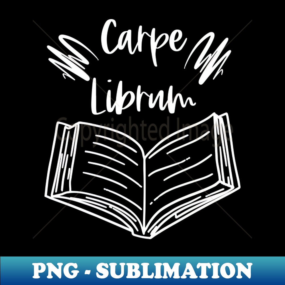 Carpe Librum - White Graphic Version - Seize the Book - Carp | Inspire ...