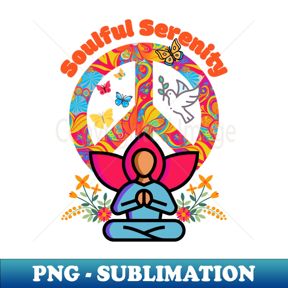 Soulful Serenity Peace Sign - Stylish Sublimation Digital Do | Inspire ...