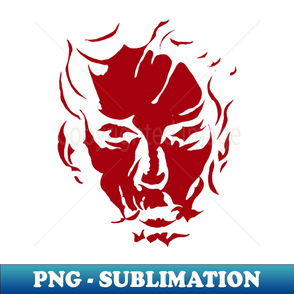 The Face of a Vampire with Scars - PNG Sublimation Digital D | Inspire ...