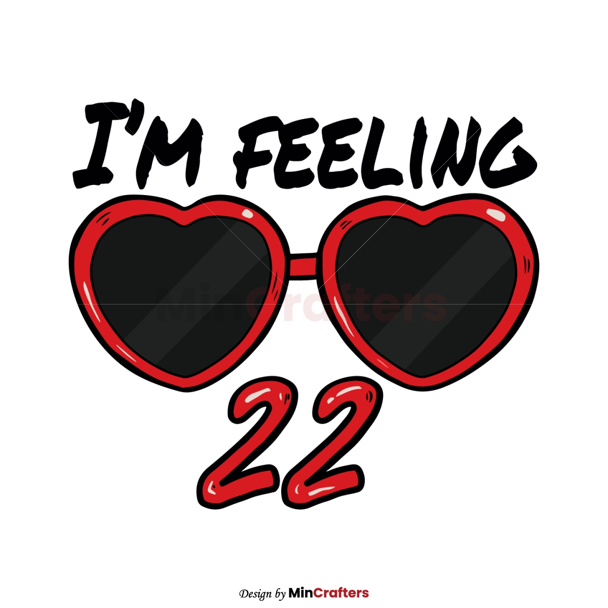 Im Feeling 22 Glasses Red Album Eras Tour SVG Cricut Files | Inspire Uplift