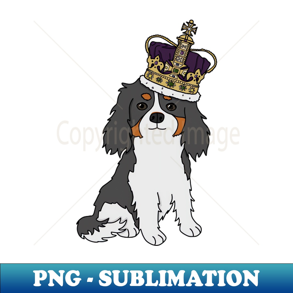 Cute cavalier king charles spaniel wearing a crown - High-Qu - Inspire ...