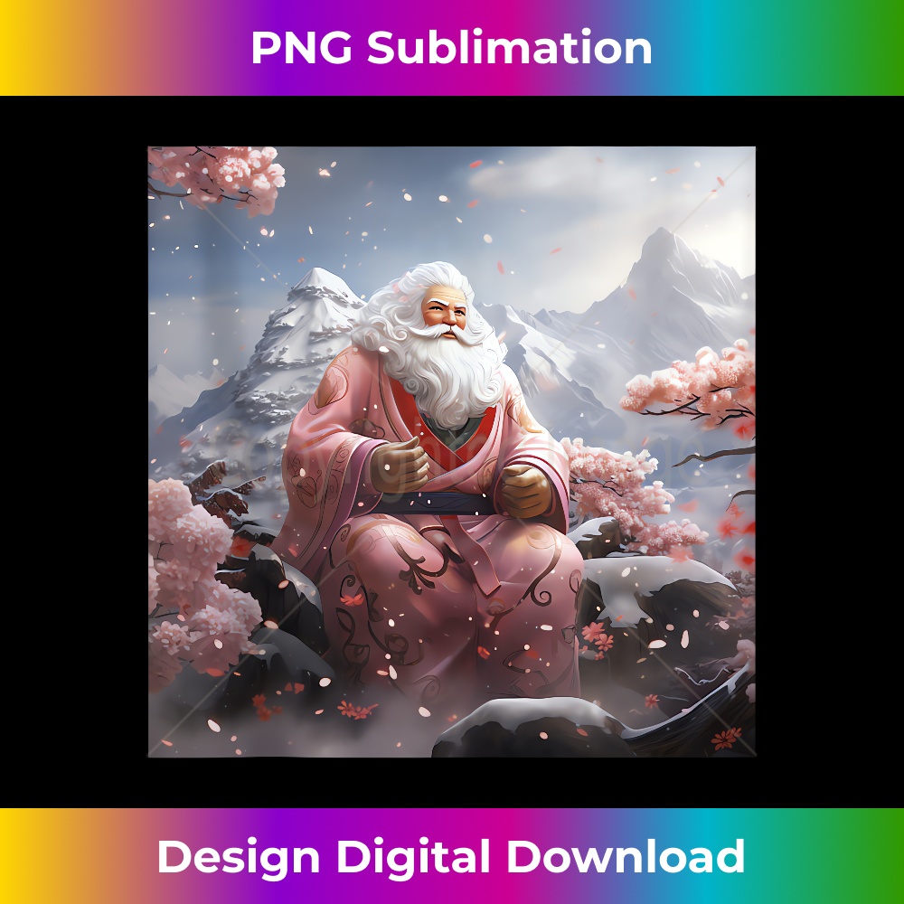 Magical 3D Santa Claus Amidst Blossoms Holiday Bliss Tank - | Inspire ...