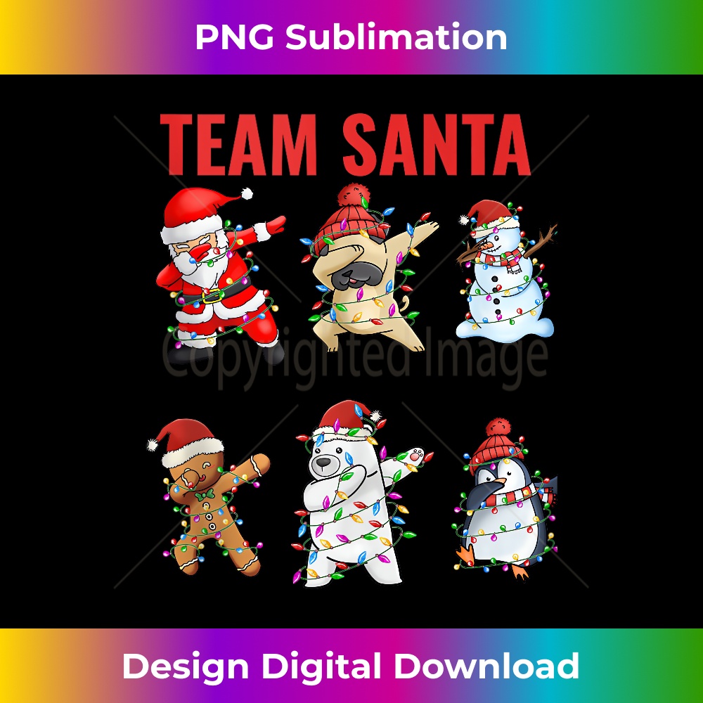 Team Santa Dabbing Christmas Characters Having Fun Dancing T | Inspire ...