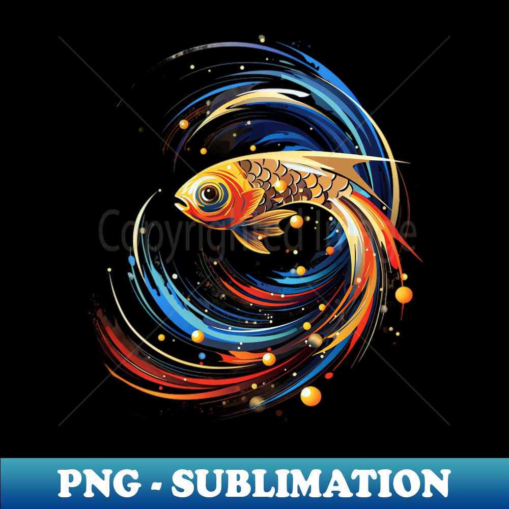 Fish in outer space - Modern Sublimation PNG File - Unleash - Inspire ...