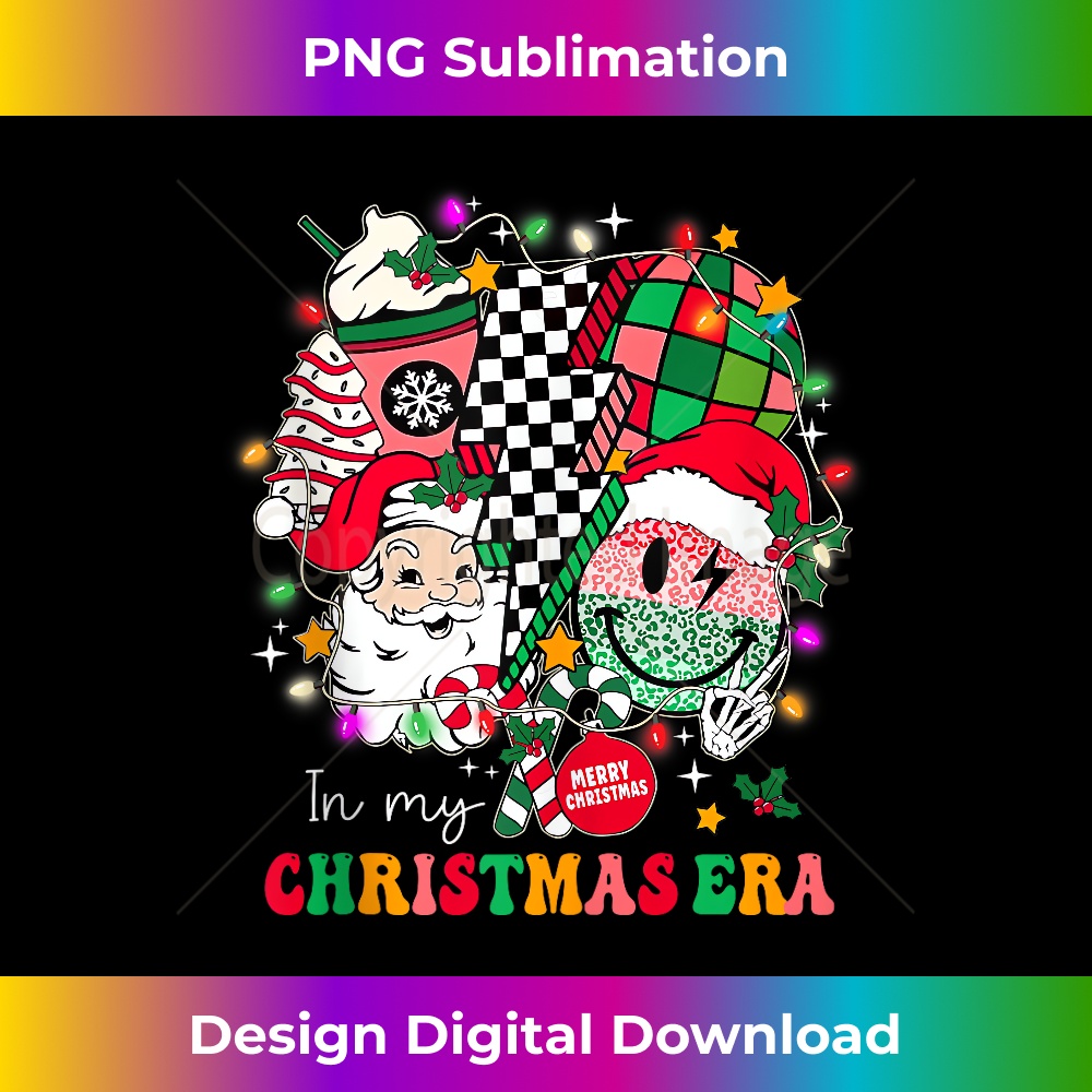 Retro Groovy In My Christmas Era Santa Claus & Disco Ball Ta | Inspire ...