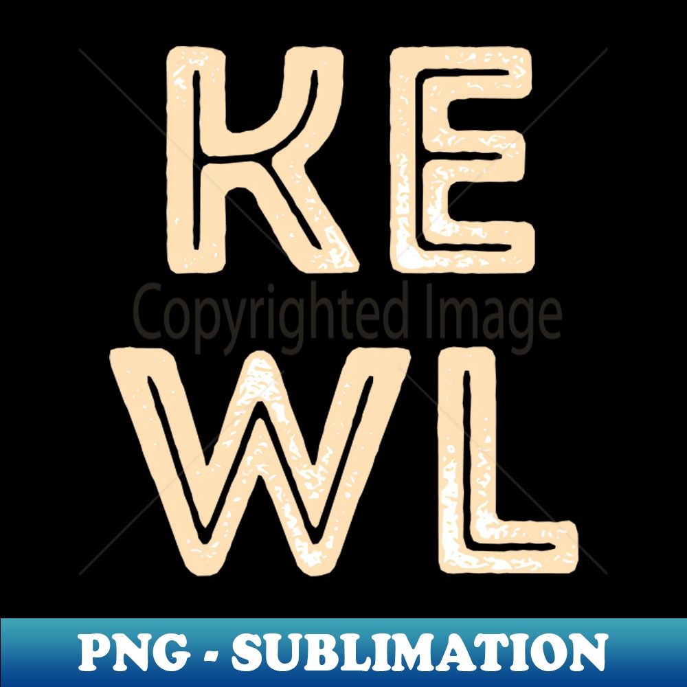 Rustic Capital Letters Word KEWL in Cream - Digital Sublimat | Inspire ...