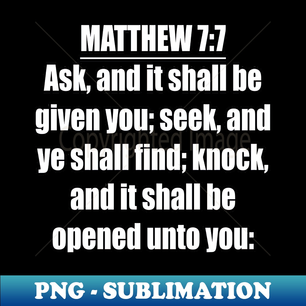 Matthew 77 King James Version Kjv Png Transparent Sublimat Inspire