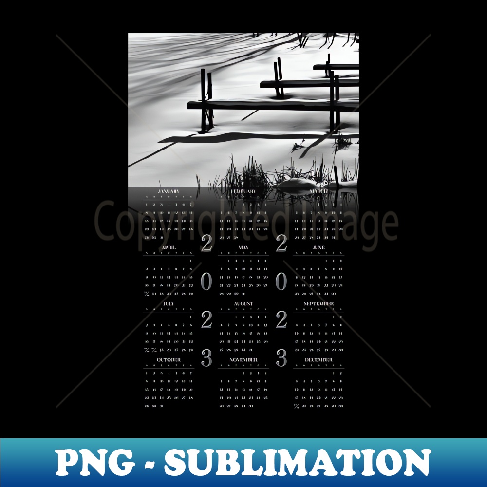 Dockside 2023 Year-at-a-glance Calendar - Sublimation-Ready | Inspire ...