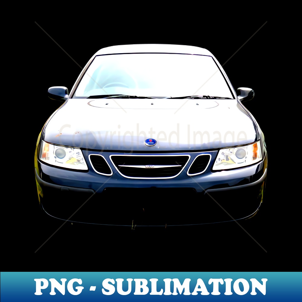 Saab 9-3 OG 1st generation classic car high contrast - PNG T - Inspire ...