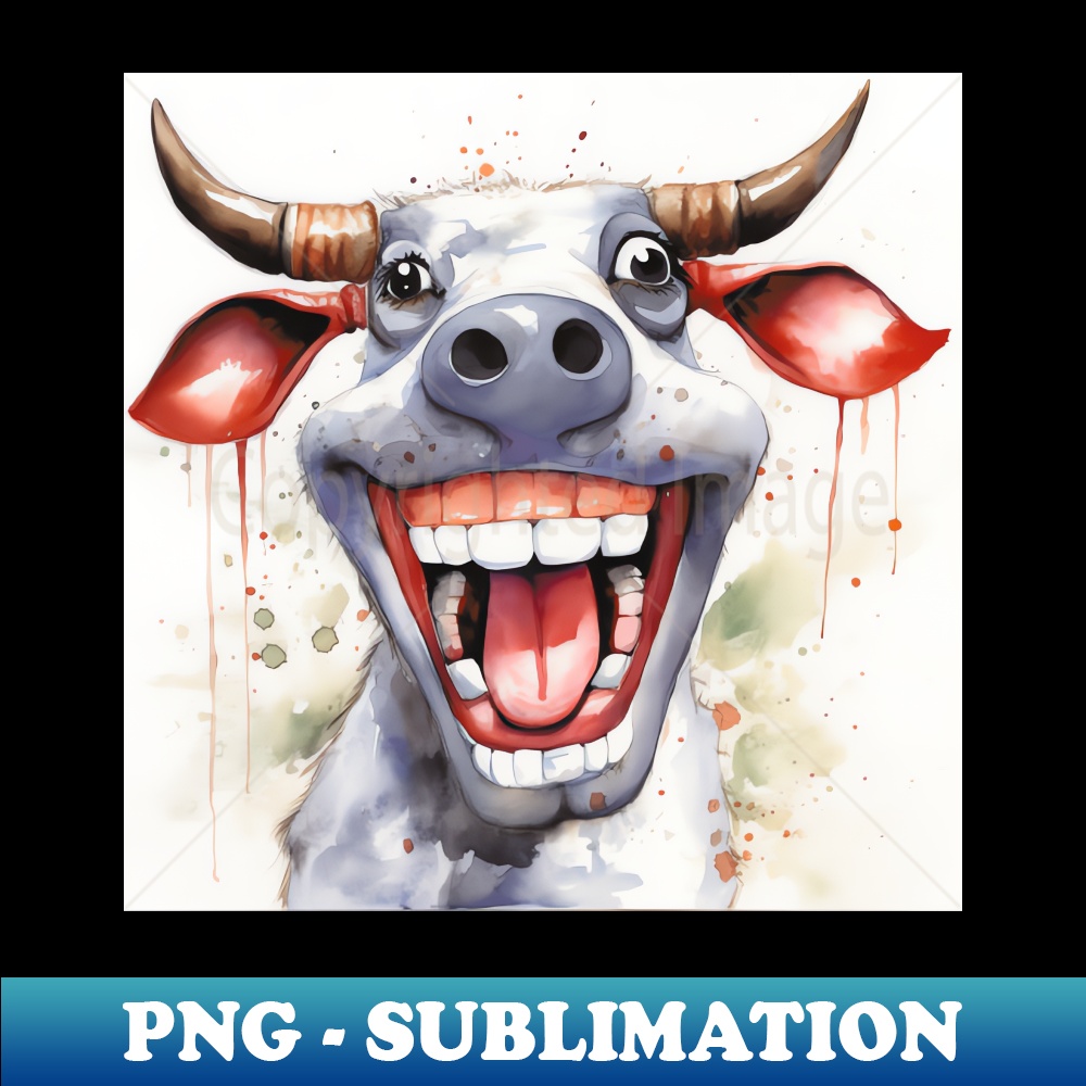 Funny cow - PNG Transparent Sublimation Design - Capture Ima | Inspire ...