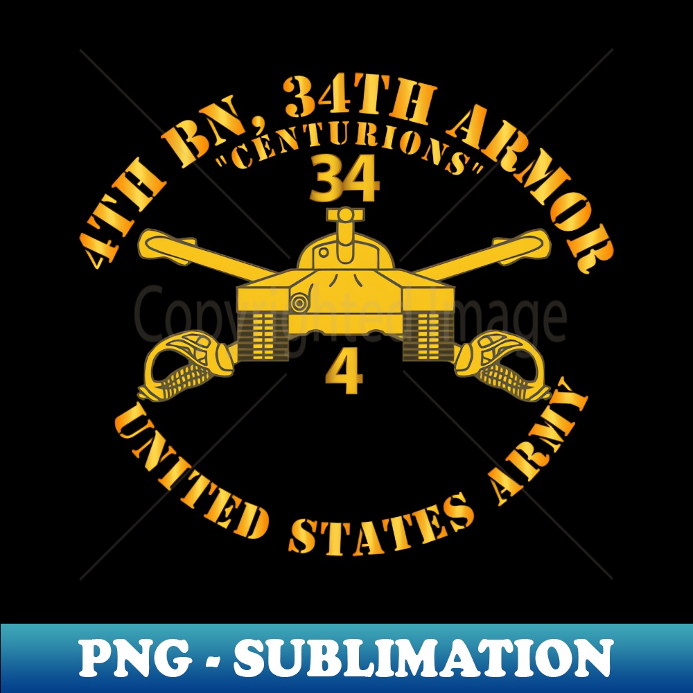 4th Bn 34th Armor - Centurions - Armor Branch - PNG Transpa | Inspire ...
