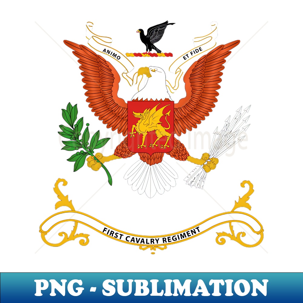 1st Cavalry Regiment - Animo Et Fide wo Background X 300 - | Inspire Uplift