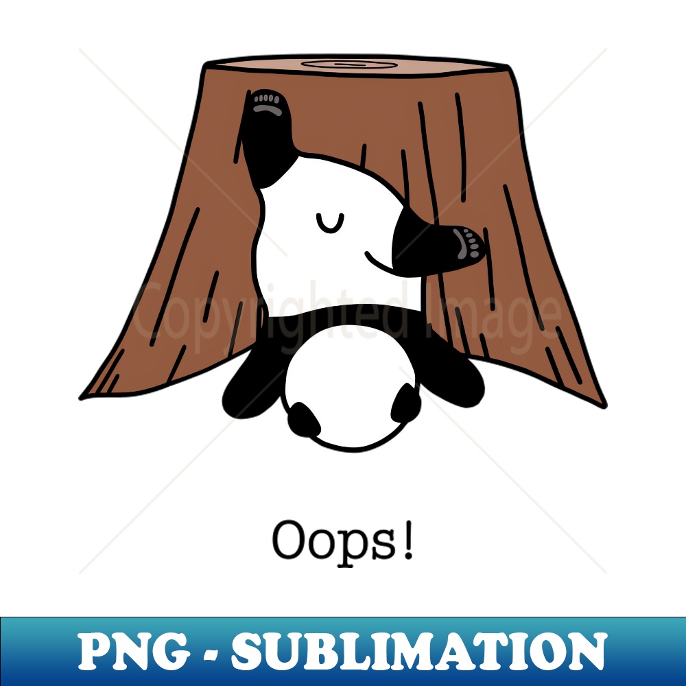 Clumsy baby panda bear cub black - Retro PNG Sublimation Dig | Inspire ...