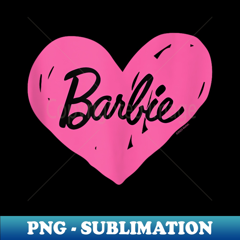 Barbie - Hand Painted Heart Tank - PNG Transparent Sublimati - Inspire ...