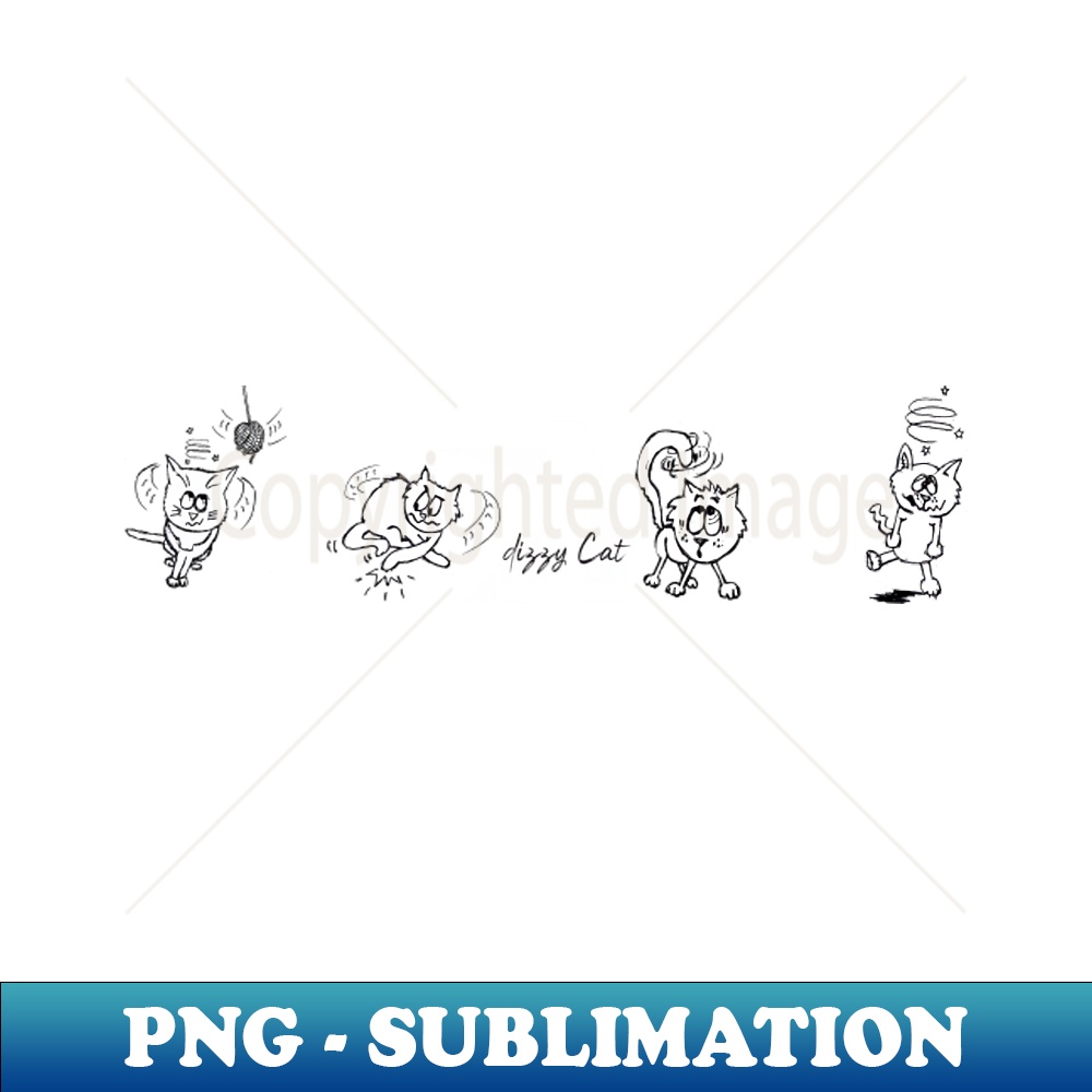 Dizzy cats - Artistic Sublimation Digital File - Boost Your - Inspire ...