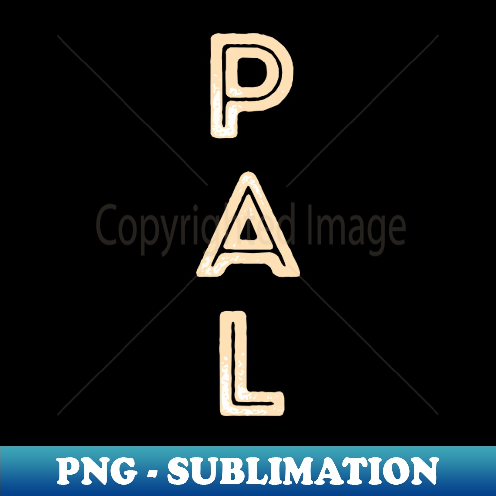 Rustic Capital Letters Word PAL in Cream - Vintage Sublimati - Inspire ...