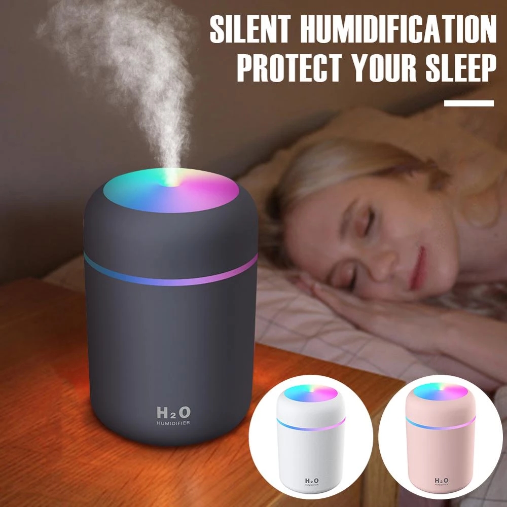 USB Dazzling LED 300ml Mini Air Humidifier - Inspire Uplift
