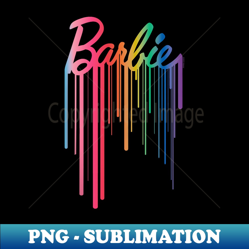 Barbie - Logo Rainbow Drip Tank - PNG Transparent Digital Do | Inspire ...