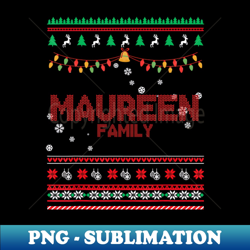 Maureen Family Christmas Name Xmas Merry Christmas Name Bi | Inspire Uplift