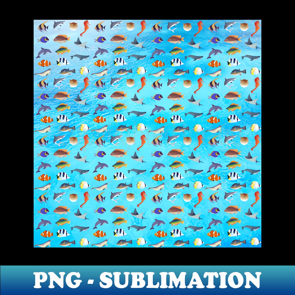 Fish Pattern - PNG Transparent Digital Download File for Sub | Inspire ...