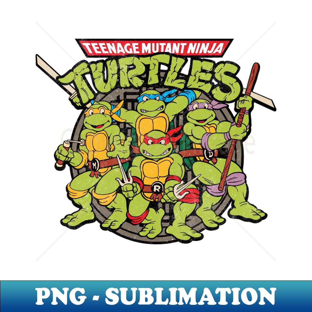 Teenage Mutant Ninja Retro - Decorative Sublimation PNG File | Inspire ...