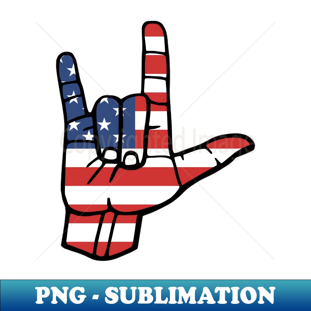 ILY I Love You USA American Flag ASL American Sign Language | Inspire ...