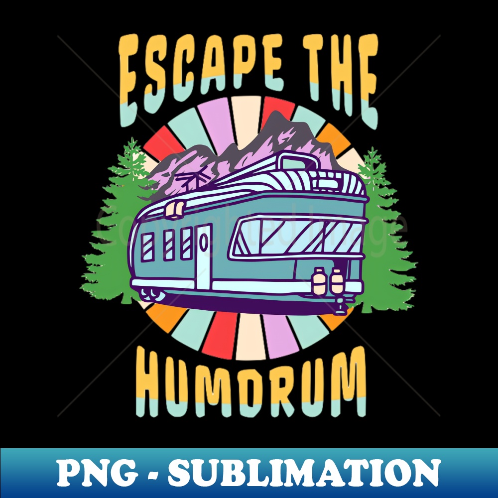 Escape the Humdrum Campervan Camping Life - PNG Transparent - Inspire ...