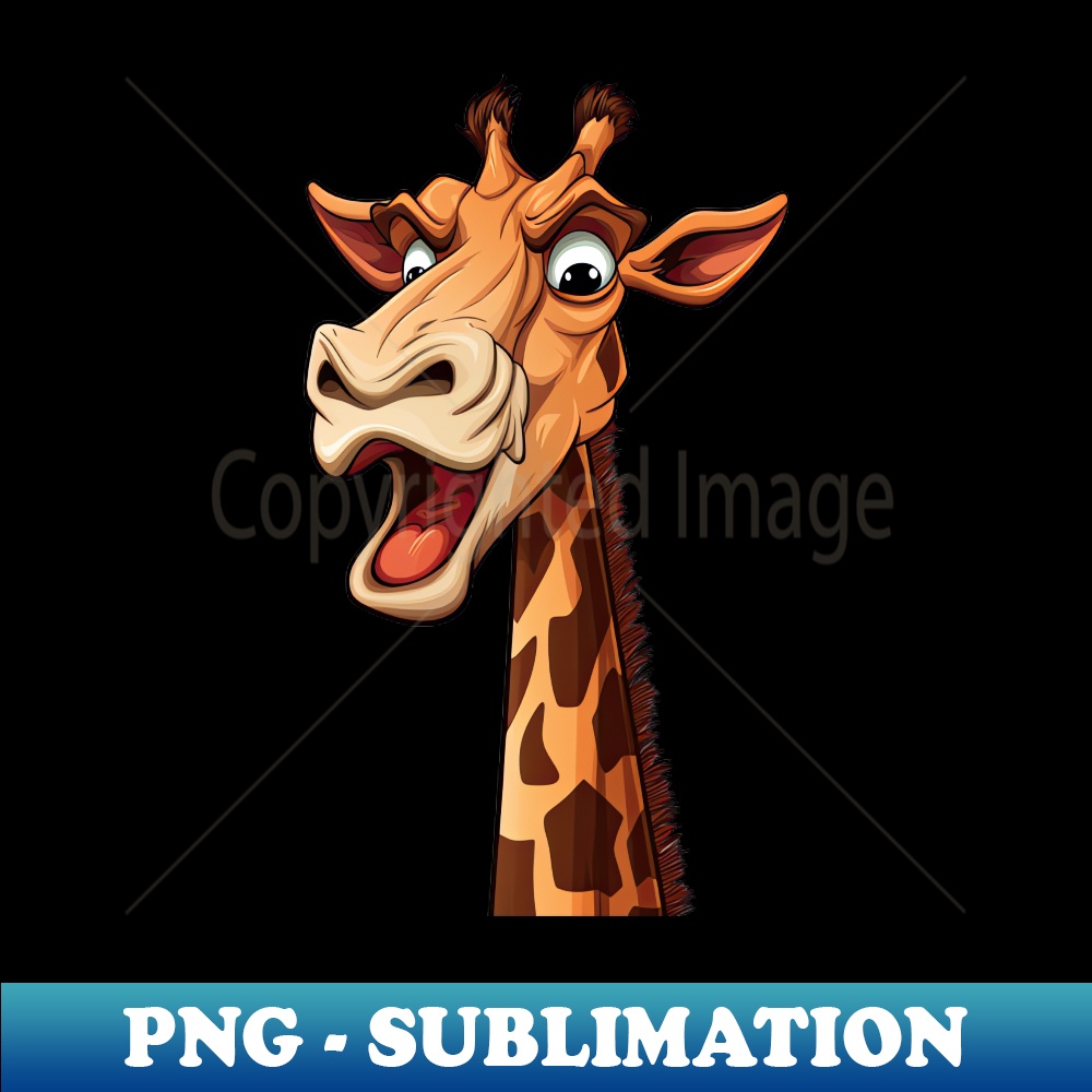 Angry giraffe cartoon - PNG Transparent Sublimation File - C | Inspire ...