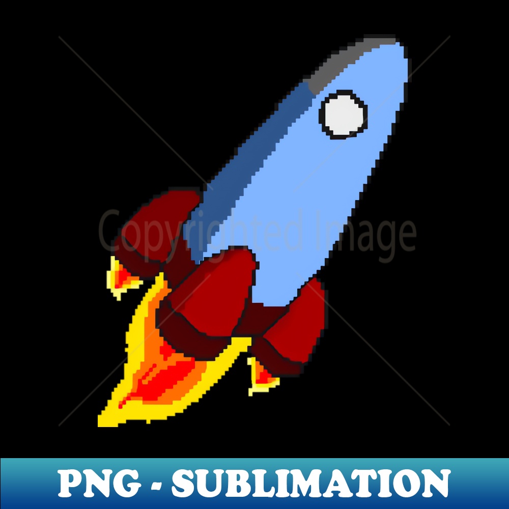 Rocket pixel art - Elegant Sublimation PNG Download - Defyin | Inspire ...