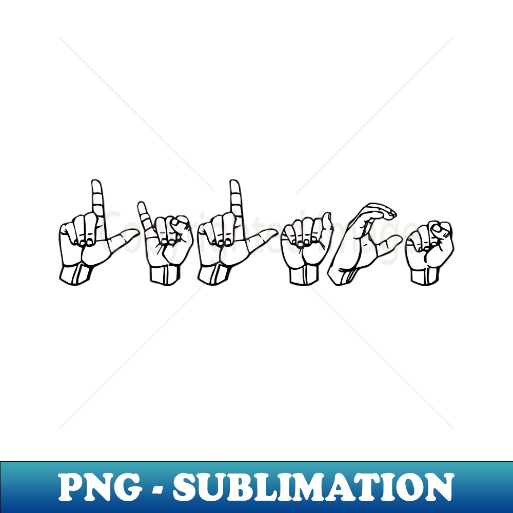 LILACS ASL Sign Language Design - PNG Transparent Sublimatio | Inspire ...