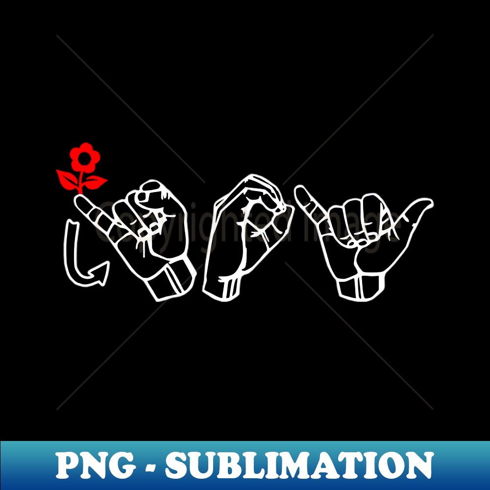 JOY ASL Sign Language Design - Vintage Sublimation PNG Downl | Inspire ...