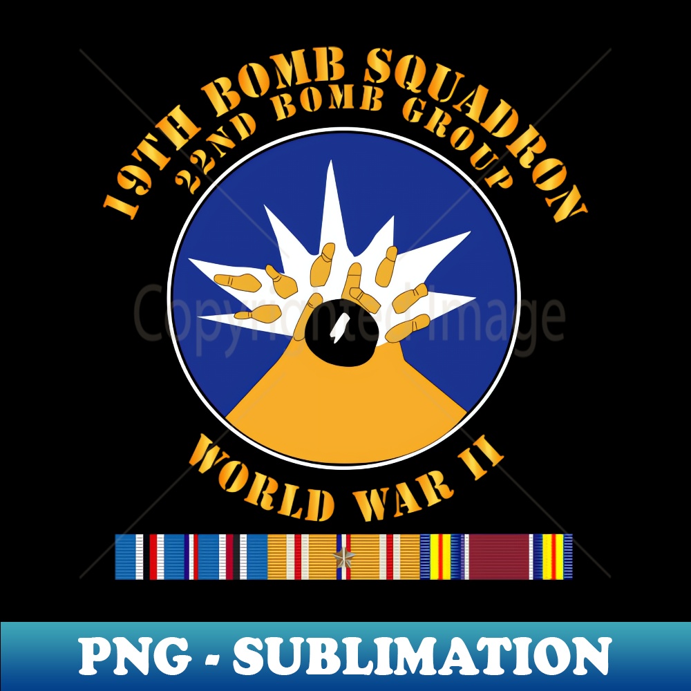 19th Bomb Squadron 22nd Bomb Group - WWII w PAC SVC - PNG T - Inspire ...