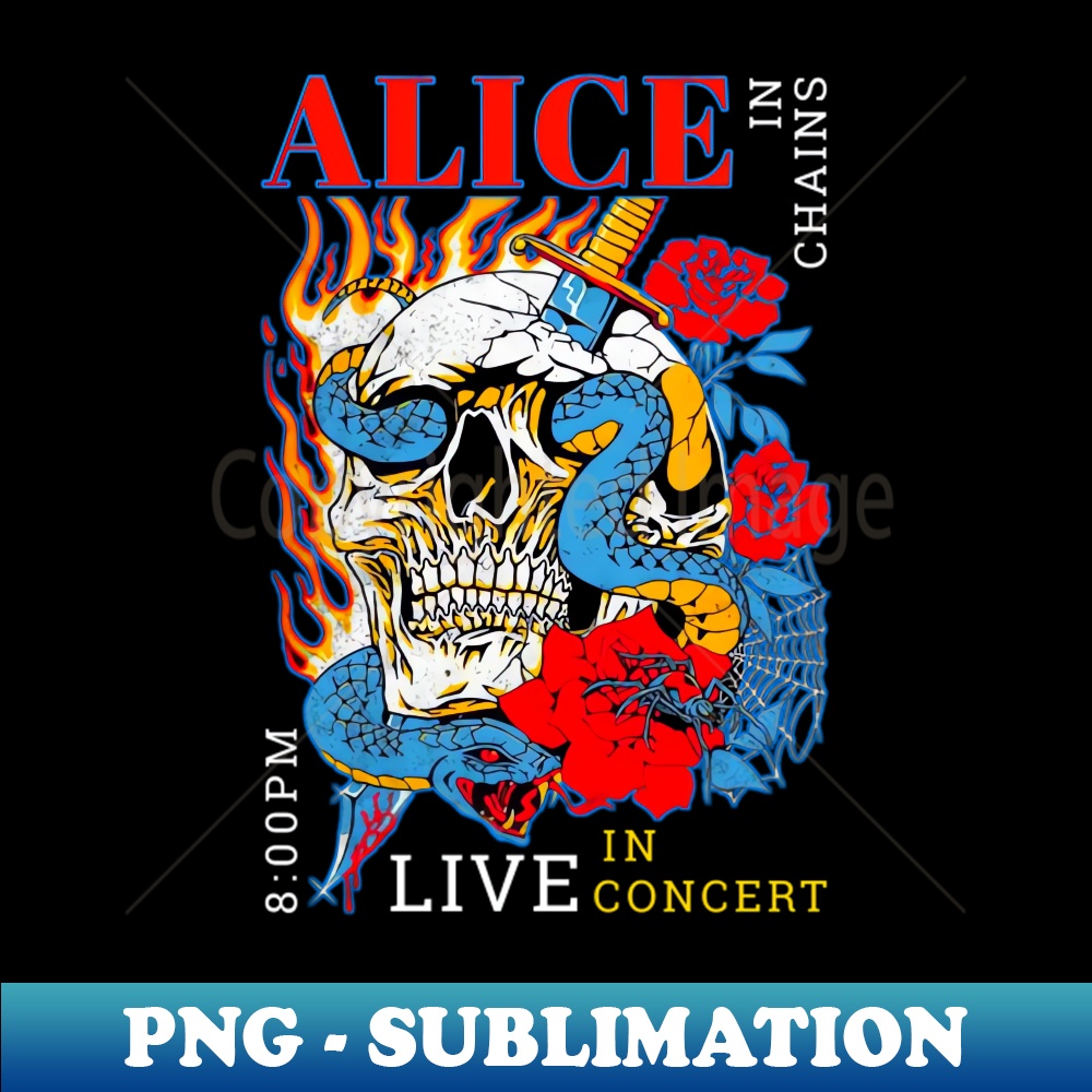 Alice in Chains - PNG Transparent Sublimation Design - Unlea | Inspire ...