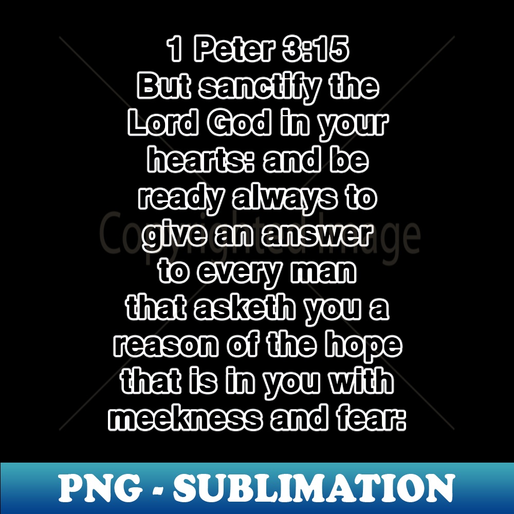1 Peter 315 King James Version KJV Bible Verse Typography - | Inspire ...