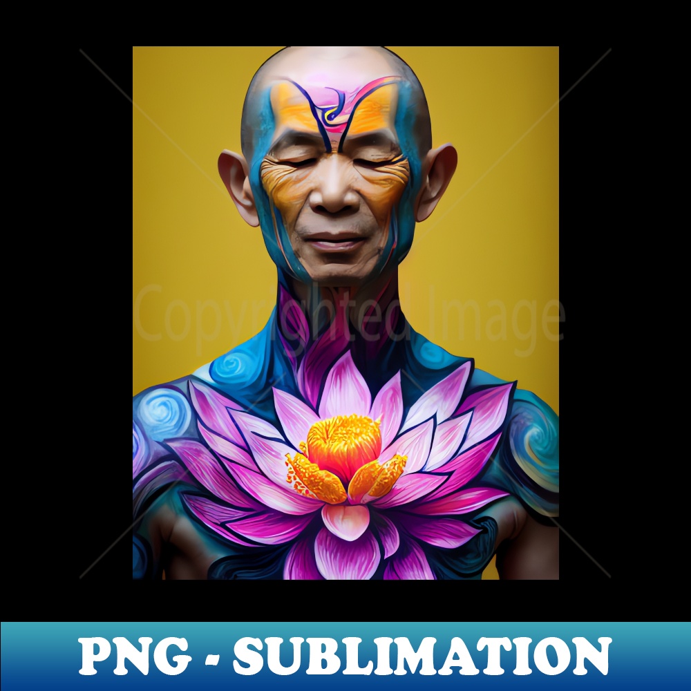 Thich Nhat Hanh Lotus Body Art - Trendy Sublimation Digital | Inspire ...