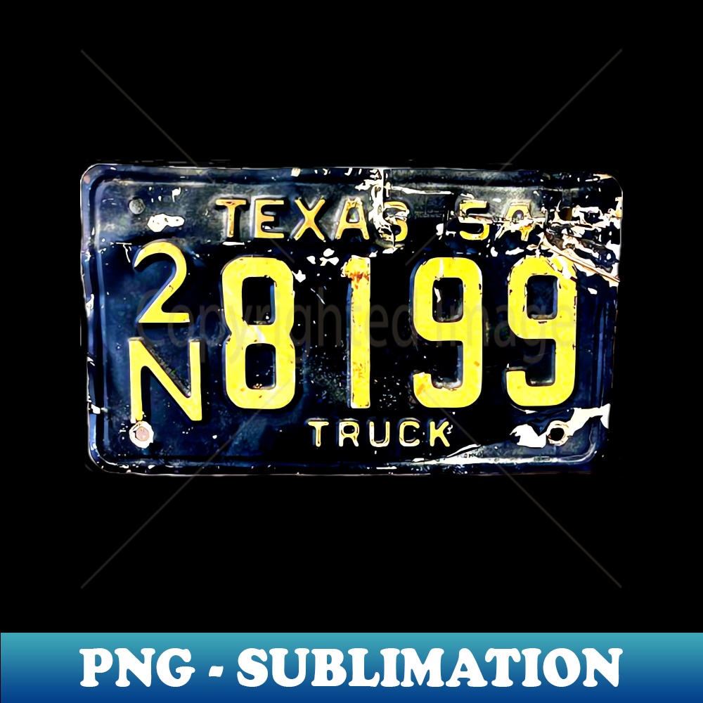 Texas Blank License Plate Svg | Inspire Uplift
