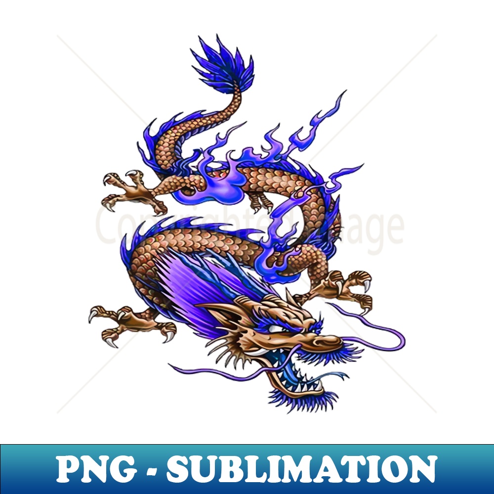 Chinese Treasure Dragon Mythical Creature - Signature Sublim | Inspire Uplift