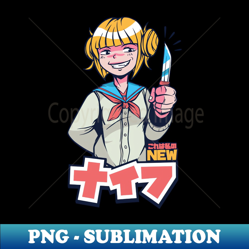 Anime girl with knife - Instant PNG Sublimation Download - D | Inspire ...