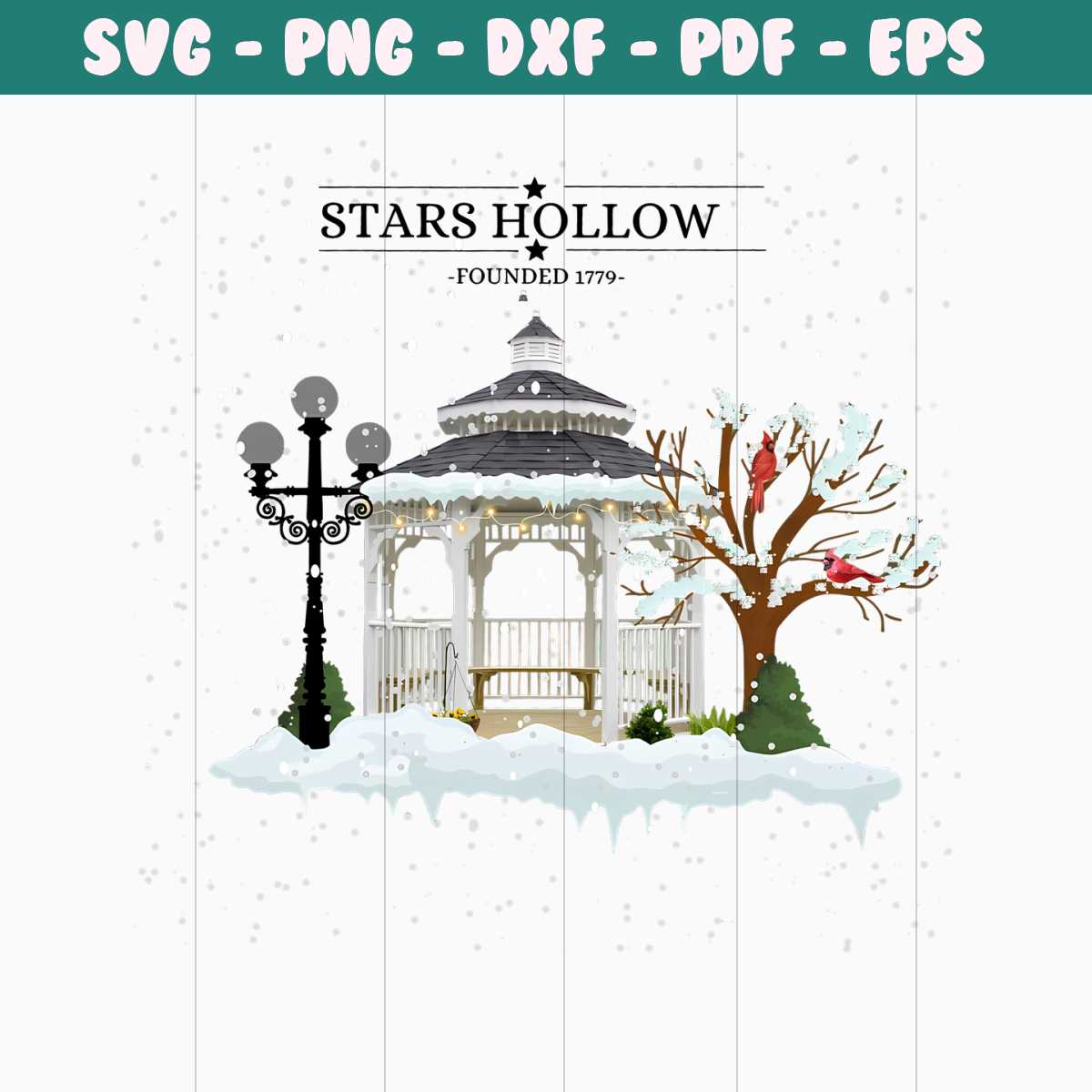 Stars Hollow Christmas Festival PNG Sublimation Design | Inspire Uplift