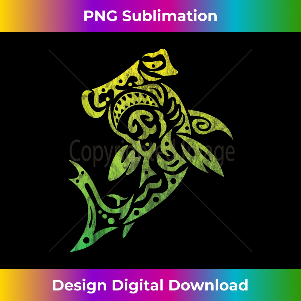 Hammerhead Shark Tribal Hawaiian Polynesian Maori Gift Tank | Inspire ...