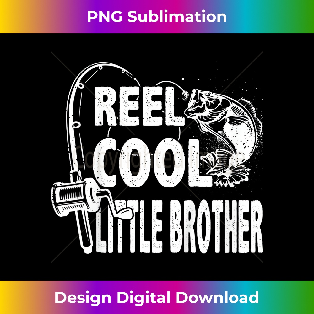 Kids Vintage Reel Cool Little Brother Birthday Fishing Boy G | Inspire ...
