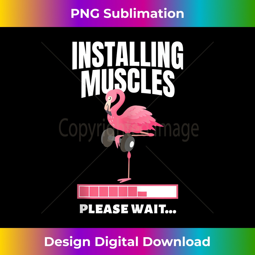 Installing Muscles Flamingo Exercise Fitness Motivation Tank | Inspire ...