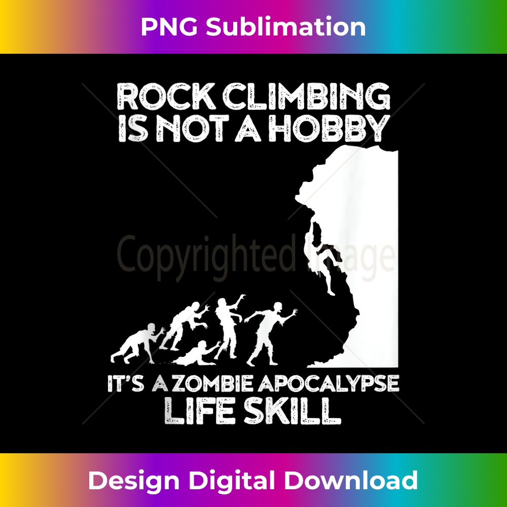 Funny Climbing Zombie Escape Rock Climber Tank - Contemporar - Inspire ...