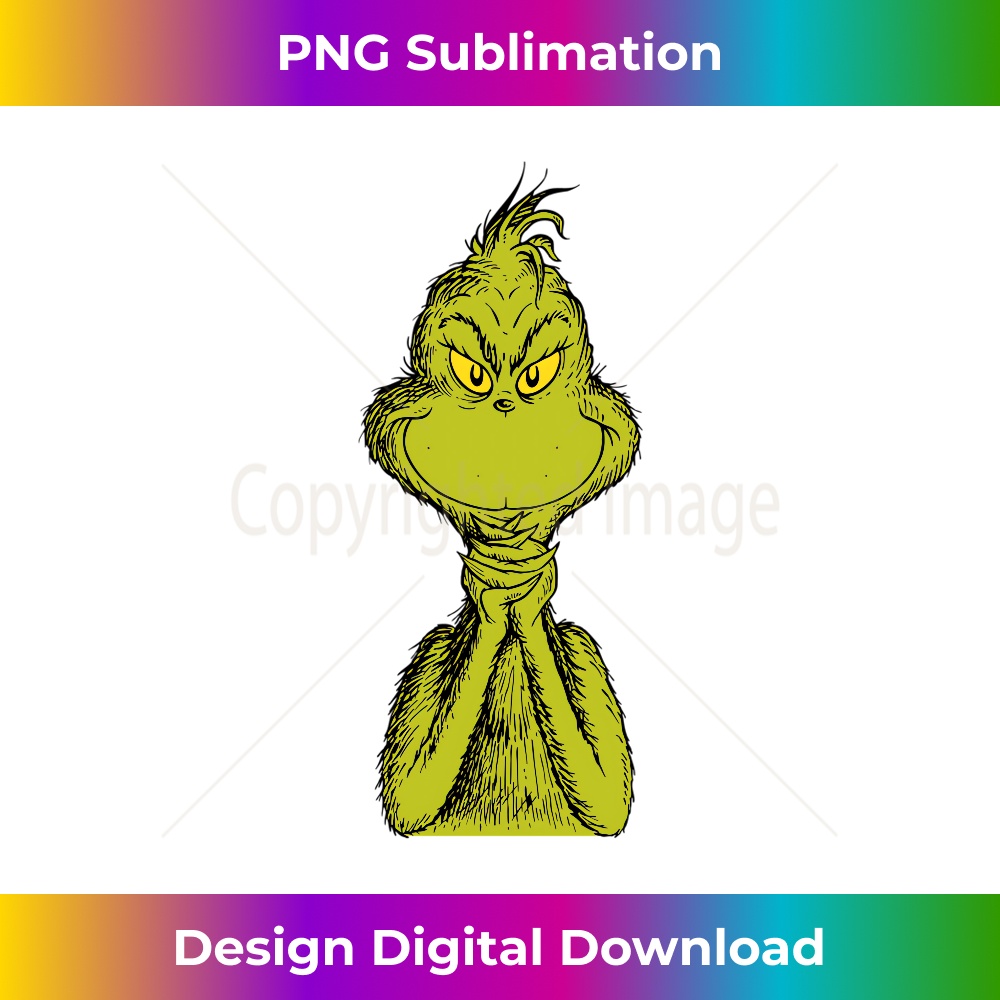 Dr. Seuss Classic Sly Grinch Long Sl - Eco-Friendly Sublimat - Inspire ...
