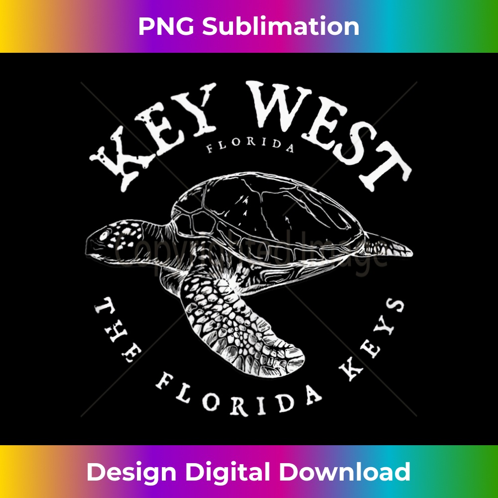 Key West Turtle Florida Keys Scuba Fishing Diving Tee Tank T | Inspire ...