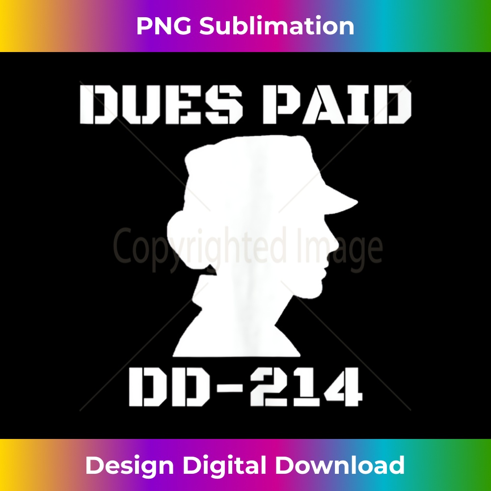 Dues paid DD214 Female veterans day women ex army soldier Ta | Inspire ...