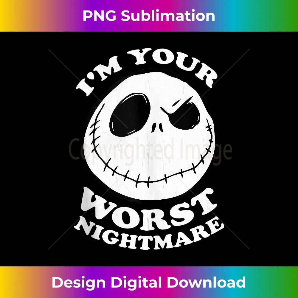 Disney Jack Skellington Worst Nightmare Tank - Crafted Subli - Inspire ...
