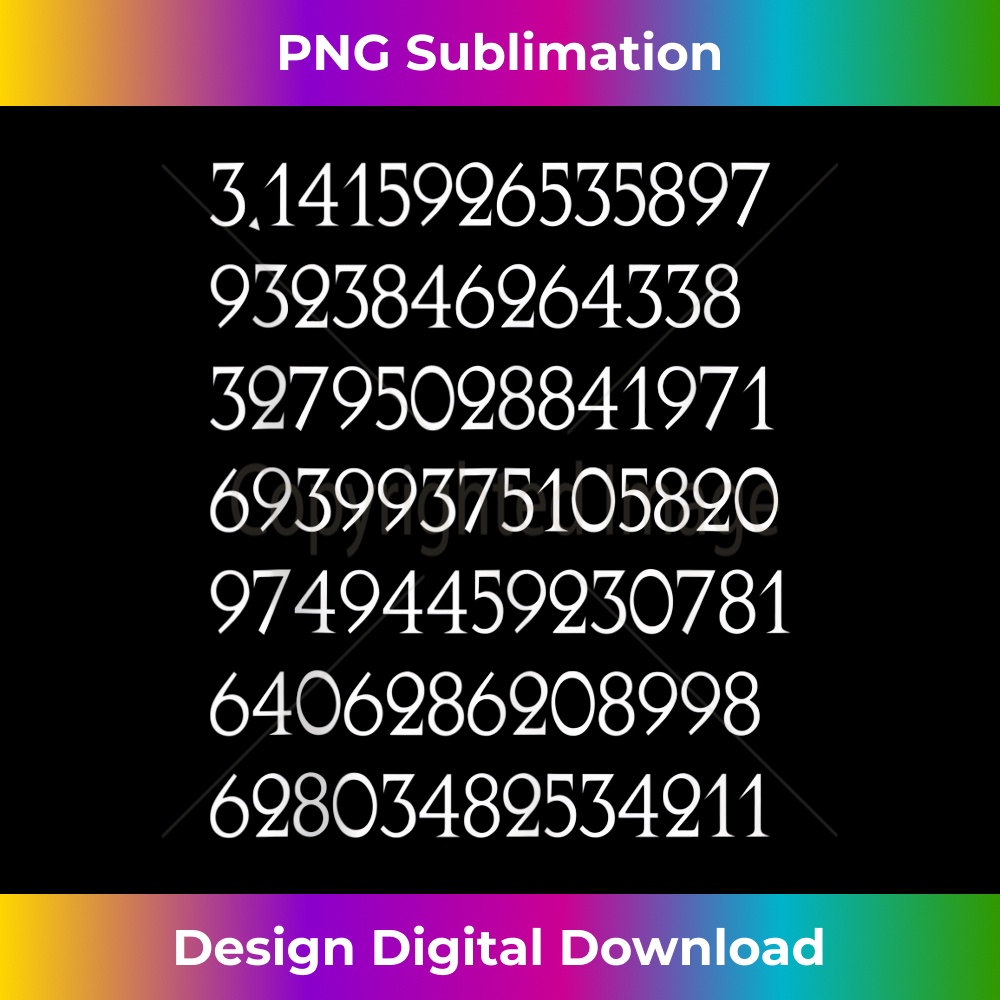Cool Math Teacher Pi Digits Tank - Sublimation-Optimized PNG - Inspire ...