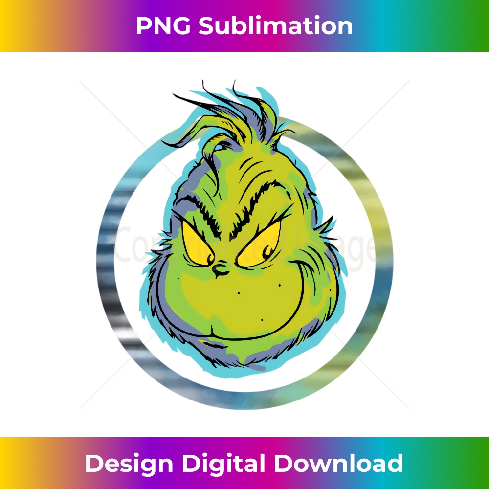 Dr. Seuss Watercolor Grinch Long Sl - Chic Sublimation Digit - Inspire ...